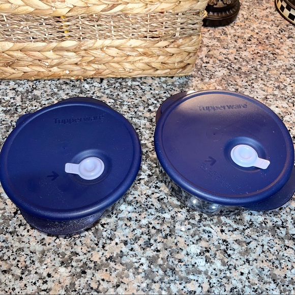 Tupperware | Kitchen | Tupperware Set Of Two Crystal Wave Microwaveable ...